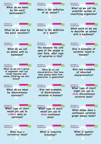 CE KS3 Biology: Variation & Classification | Resources For Dyslexics