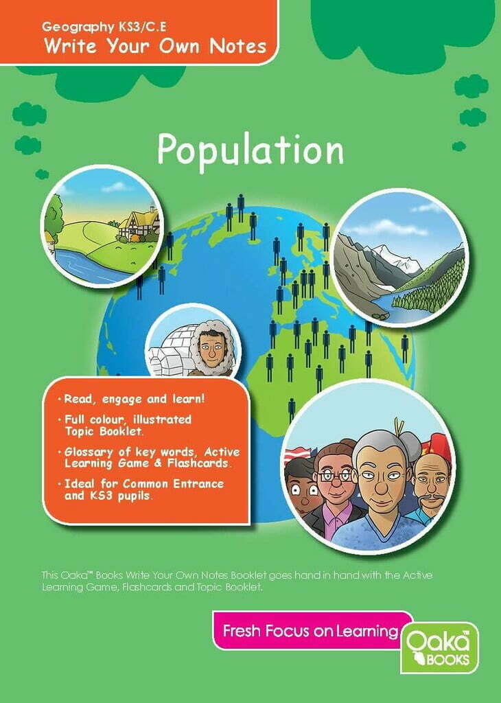 CE KS3 Geography: Population Revision Book | Resources For Dyslexics