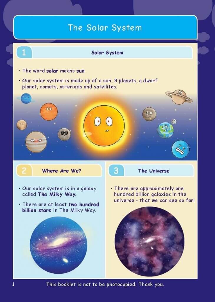 CE KS3 Physics: The Solar System | Resources For Dyslexics