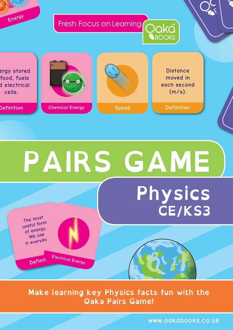 CE KS3 Chemistry | Pairs Revision Game | Resources For Dyslexics