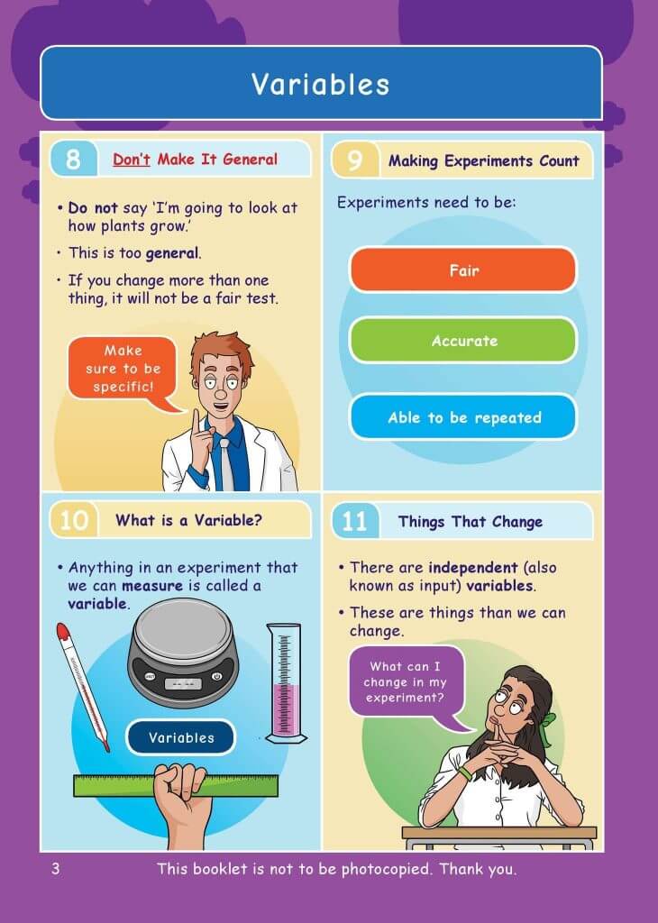 CE KS3 Chemistry: Working Scientifically | Resources For Dyslexics