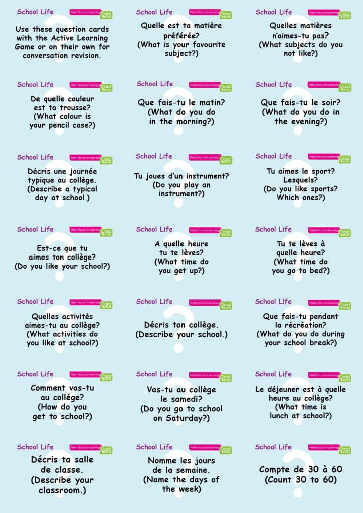 CE KS3 French: School Life | Revision Book | Resources For Dyslexics