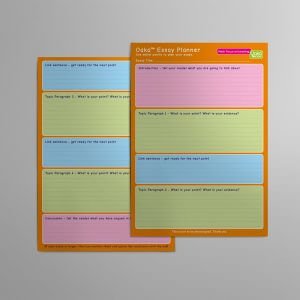 Essay Planner - Colour Coded and Suitable For Dyslexic Learners