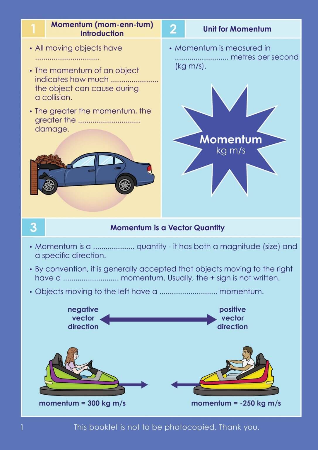 KS4/GCSE Physics Momentum & Collisions | Revision Resources For Dyslexics