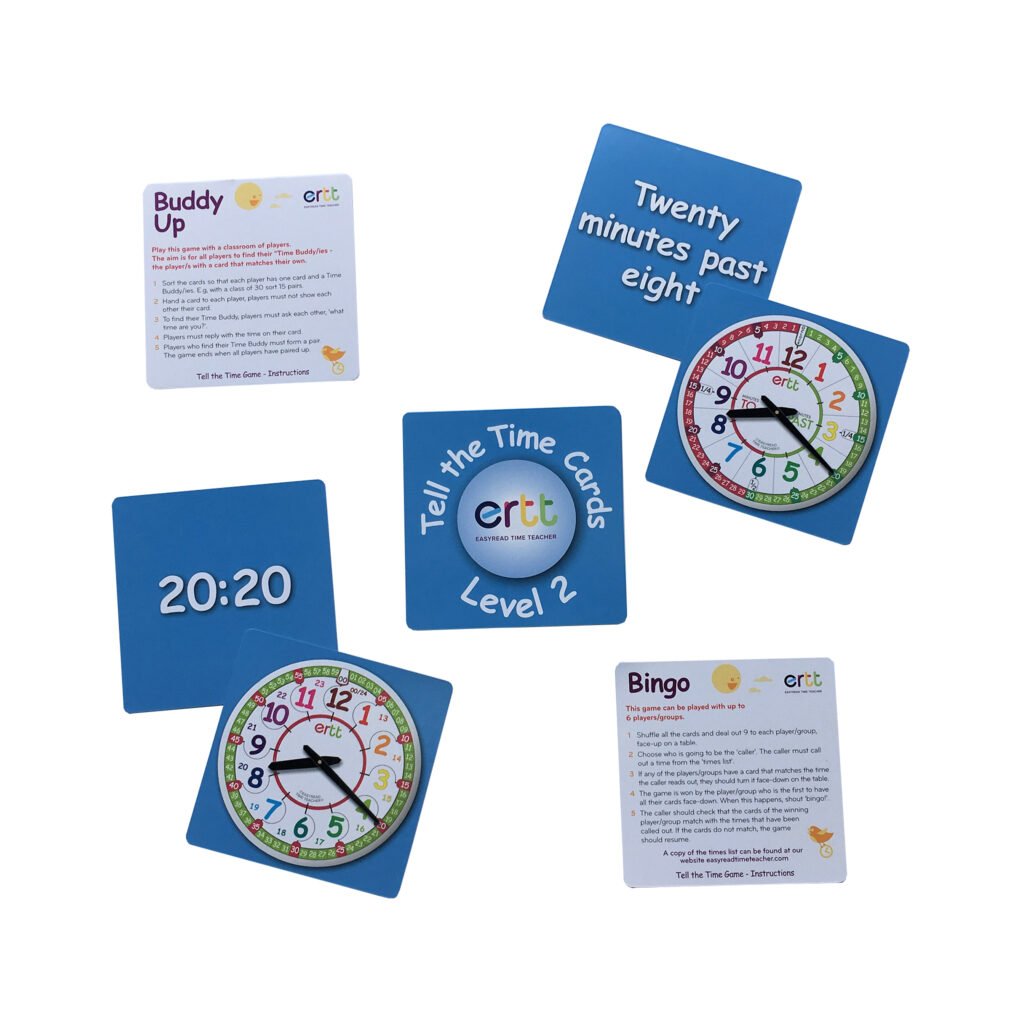 Tell the Time Card Game - Level 2 (Ages 8-11) - Oaka Books